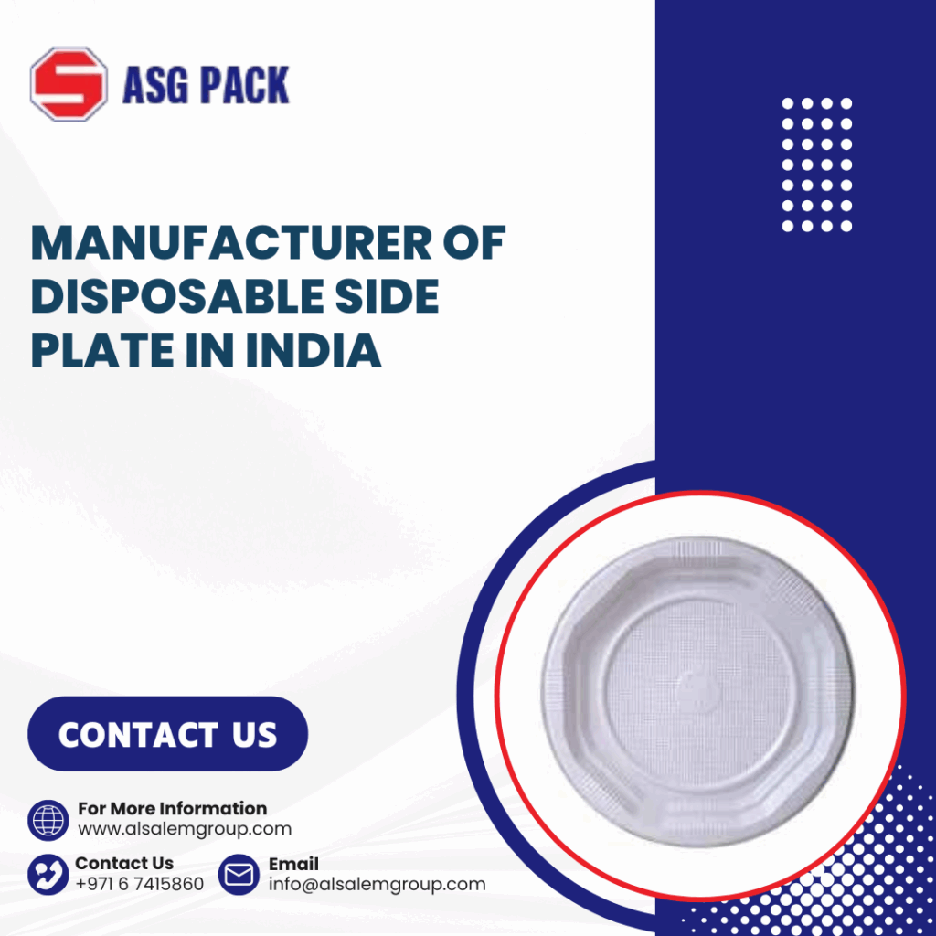 Manufacturer of Disposable Side Plate in India, UAE