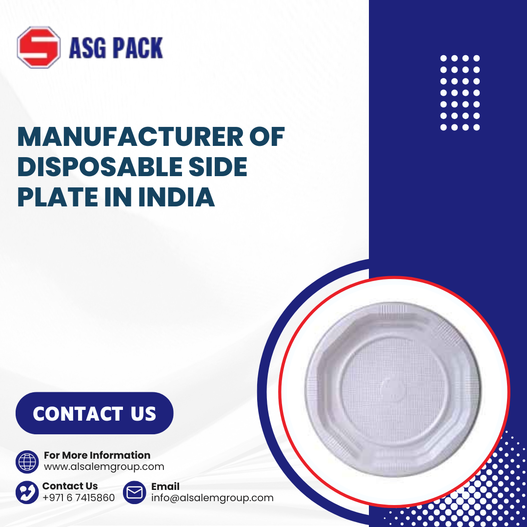 Manufacturer of Disposable Side Plate in India, UAE