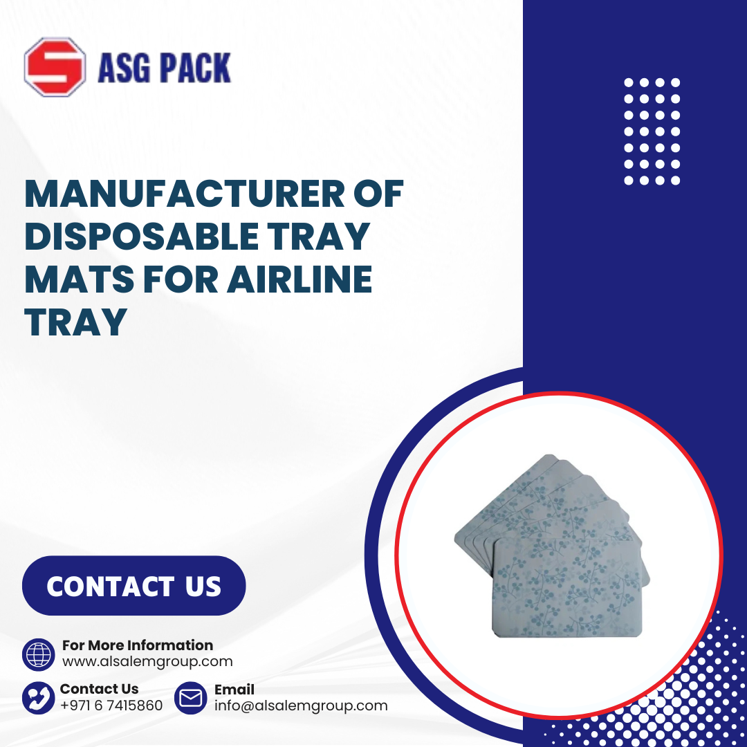 Manufacturer of Disposable Tray Mats for Airline Tray