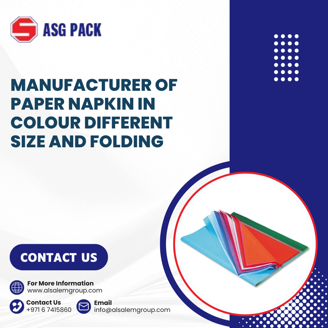 Manufacturer of Paper Napkin in Colour Different Size and Folding